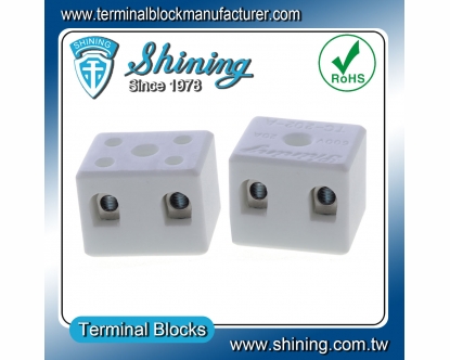 TC-202-A 20A 2 Pin Porcelain Ceramic Terminal Block - Shining E&E ...