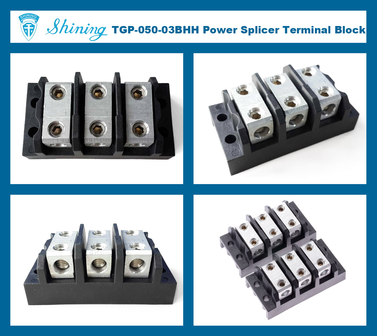 TGP-050-03BHH 3 Pin Power Splicer Terminal Block - Shining E&E Industrial