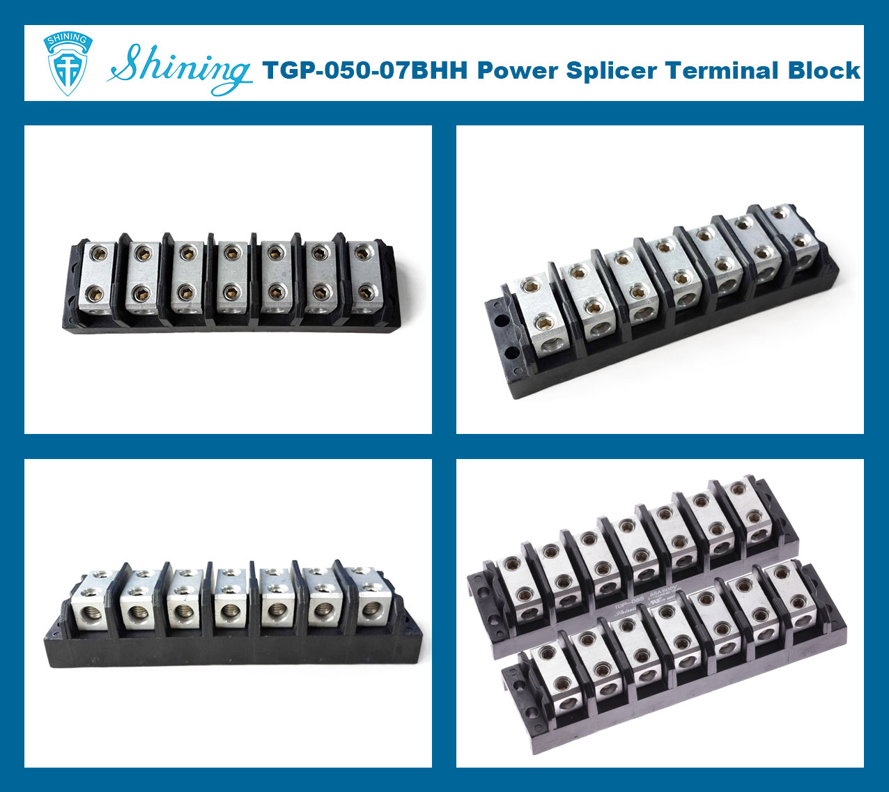 TGP-050-07BHH 7 Pin Power Splicer Terminal Block - Shining E&E Industrial