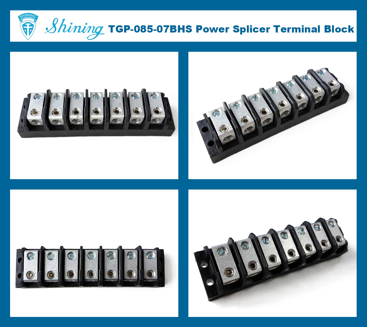 TGP-085-07BHS 7 Pin Power Splicer Terminal Block - Shining E&E Industrial